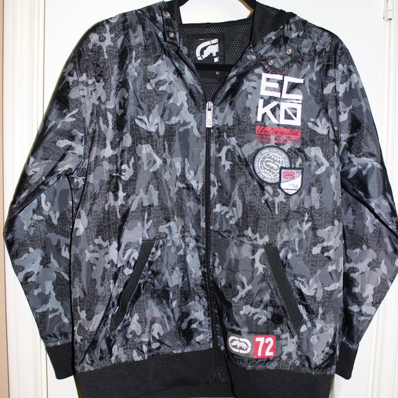 Ecko Unlimited | Jackets & Coats | Soldnwt Boys Ecko Blackgray Camo ...